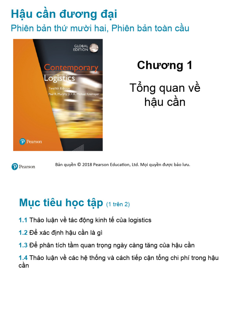 Murphy ContemporaryLogistics 12e PPT Ch01 | PDF