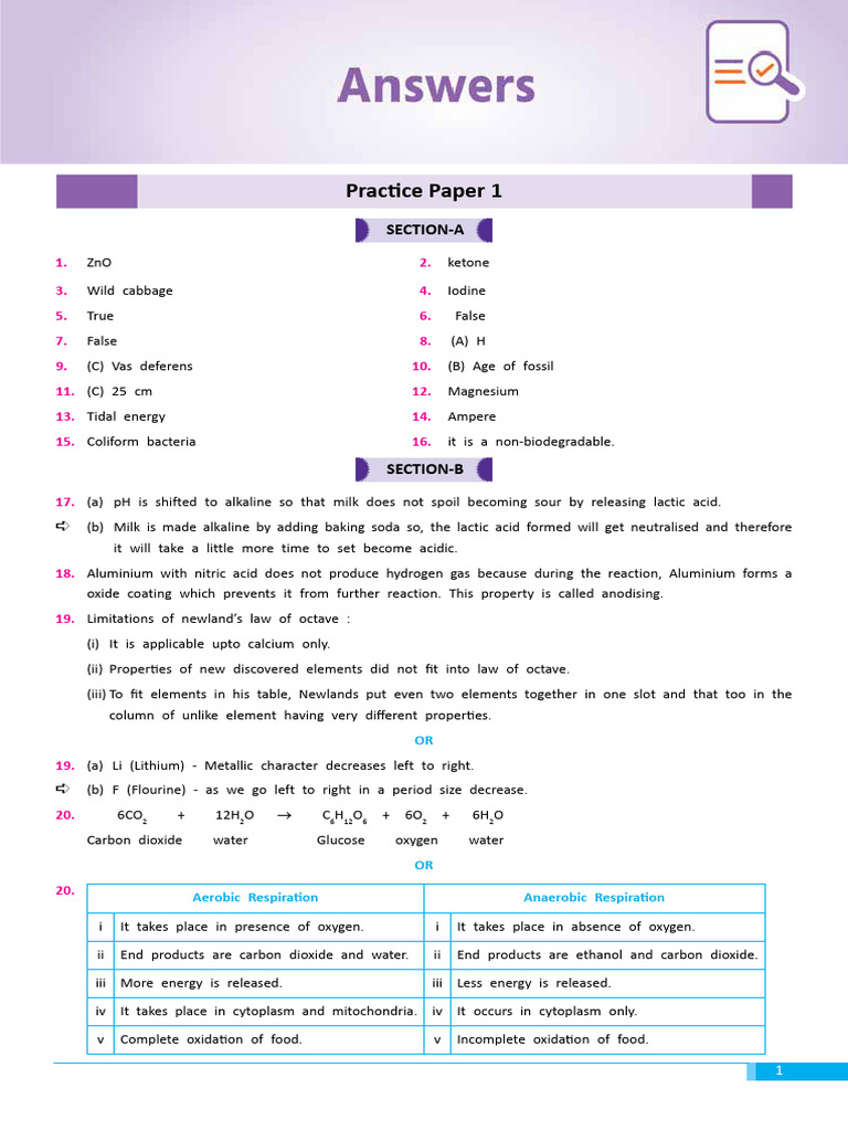 STD 10 (EM) - Science - 2022-23 - PAPER SET - Full Solution | PDF