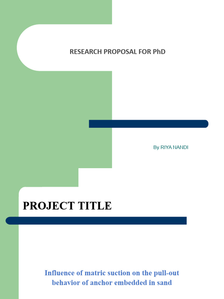 1. Modified_RESEARCH PROPOSAL _riya Nandi] - Copy | PDF | Soil Mechanics | Strength Of Materials