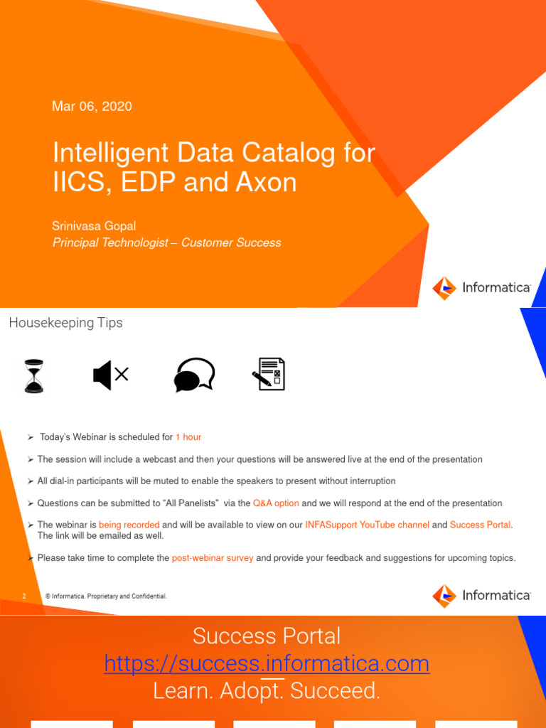 Intelligent Data Catalog For Axon, IICS and EDP | PDF | Cloud Computing ...