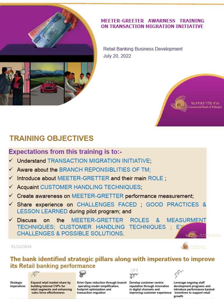 Meeter-greeter Training Material | PDF | Automated Teller Machine | Cash