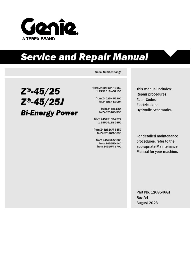 Service and Repair Manual: Bi-Energy Power | PDF | Viscosity | Electric ...
