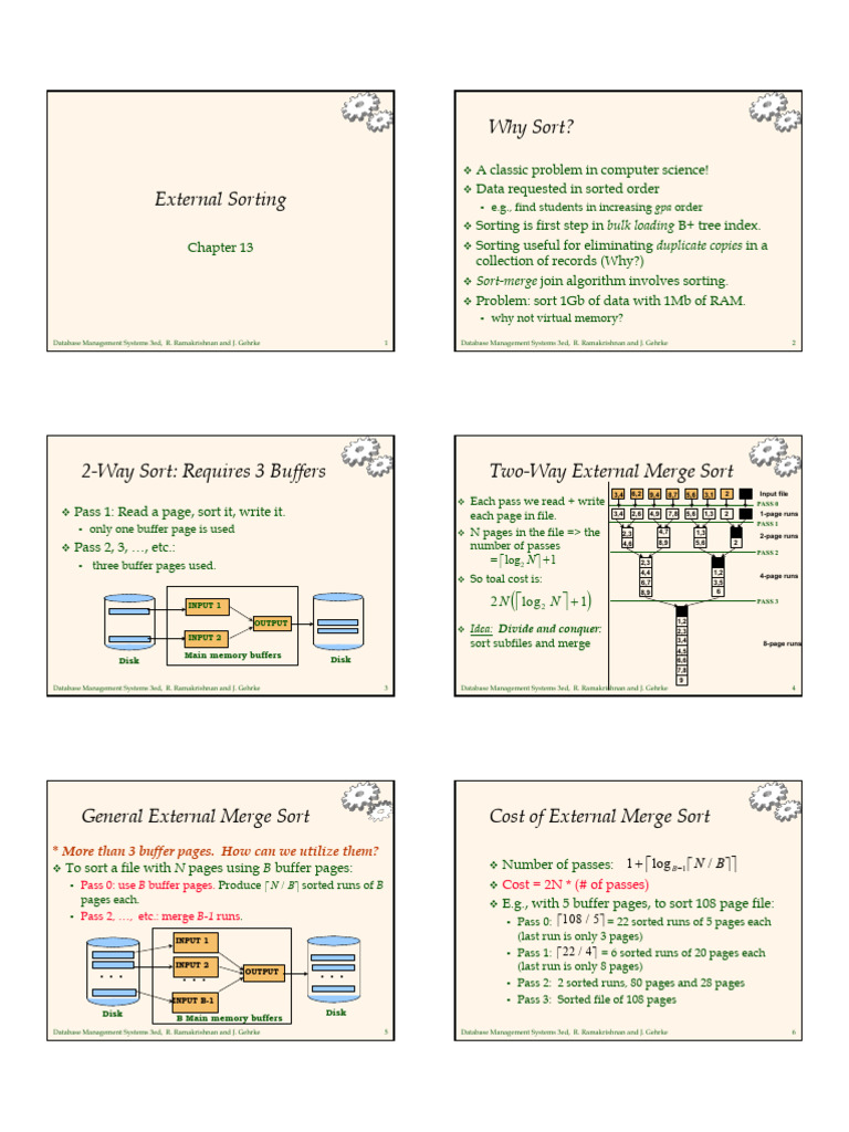 Ext Sort | PDF | Database Index | Applied Mathematics