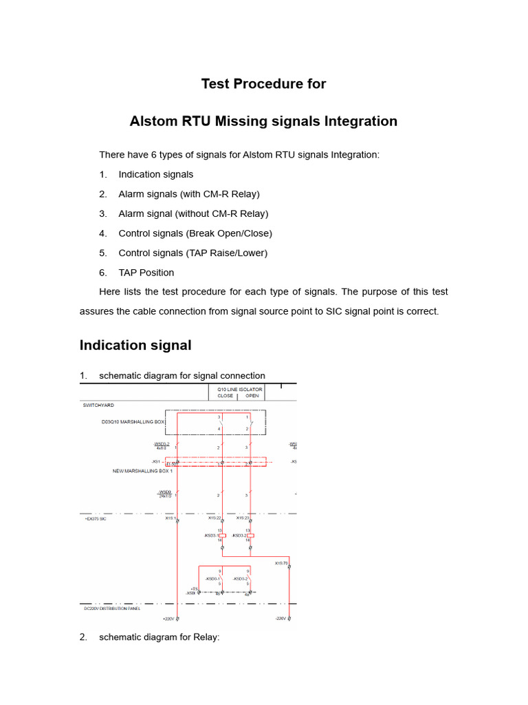 Test Procedure For Alstom RTU V1.0 | PDF