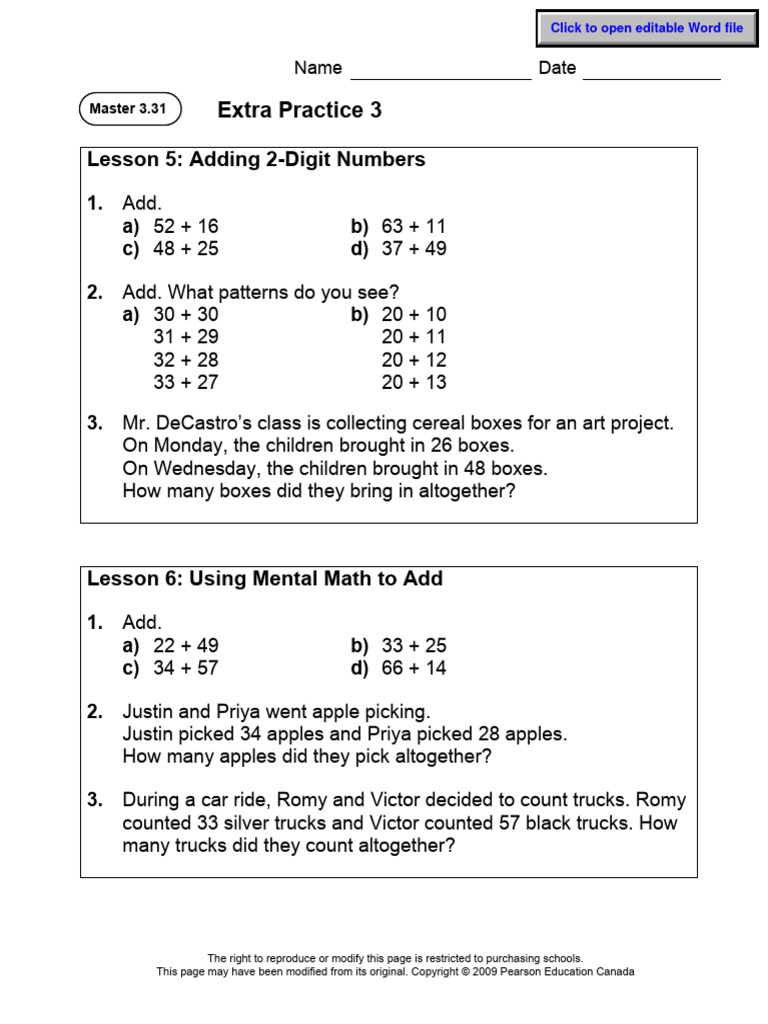 Extra Practice 3 Unit 3 Pdf