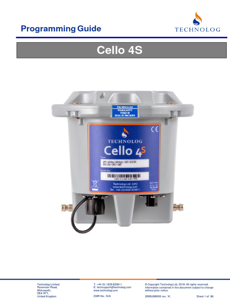 2099UM9000A Cello 4s Programming Guide | PDF | Windows Registry | Computer Networking