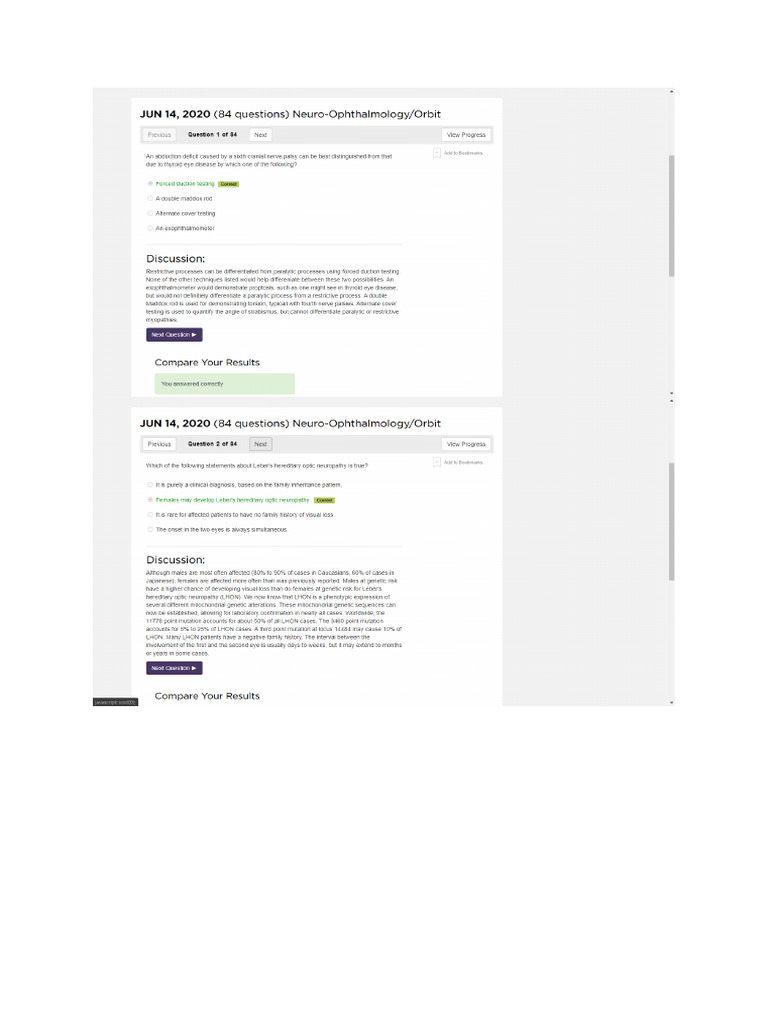 Neuro Aao Mcqs | PDF