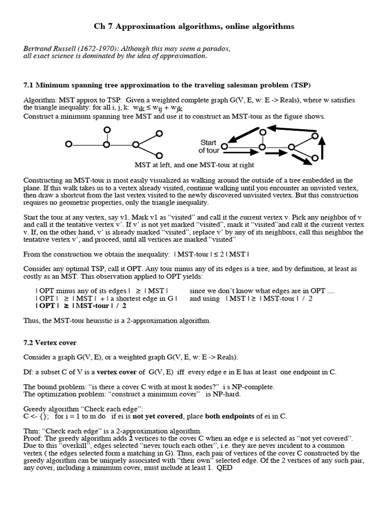 Approximiation Algorithms | PDF | Algorithms | Graph Theory Approximiation Algorithms | PDF | Algorithms | Graph Theory
