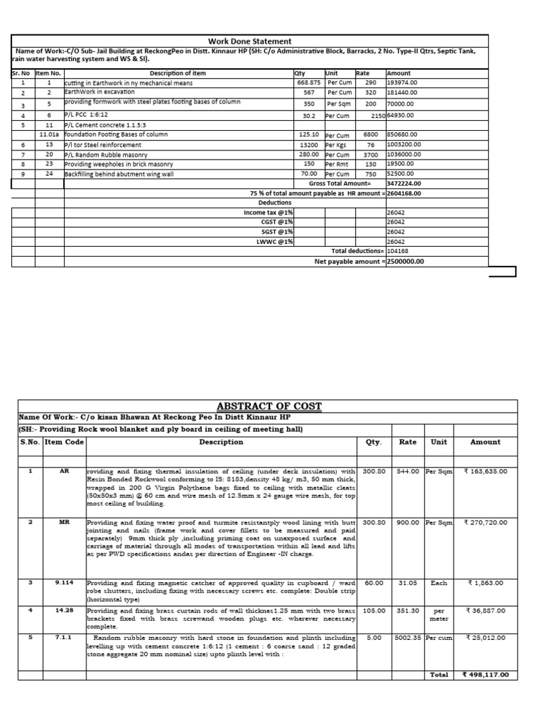 Estimate | PDF | Concrete | Paint