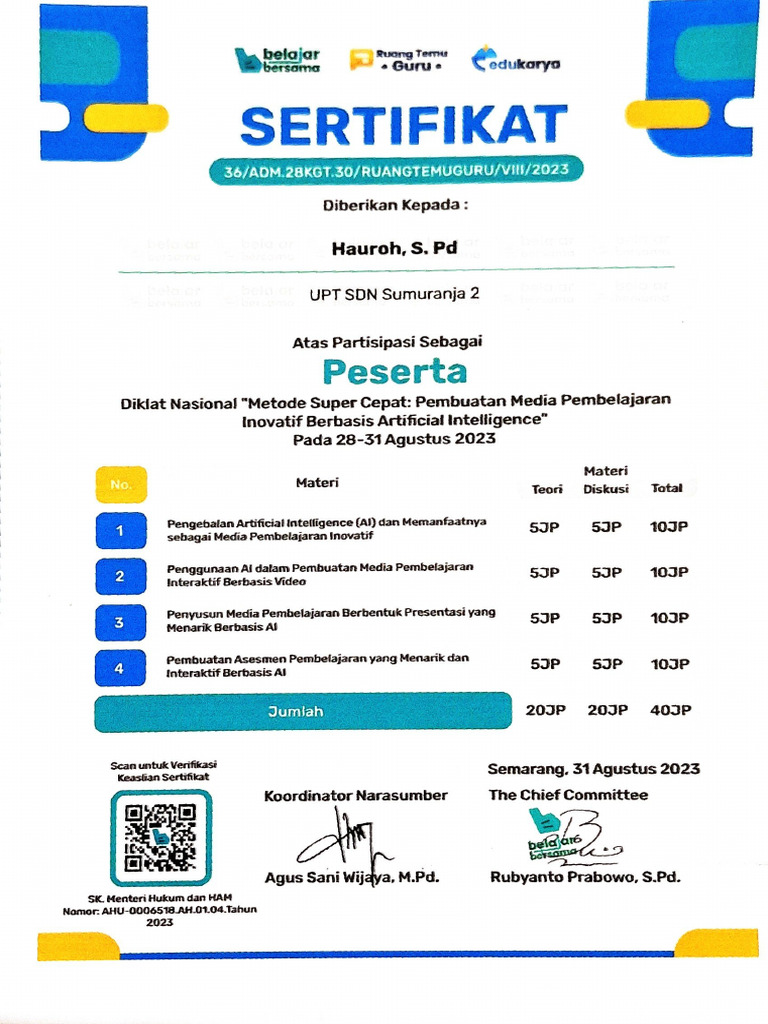 Sertifikat 4 Pdf