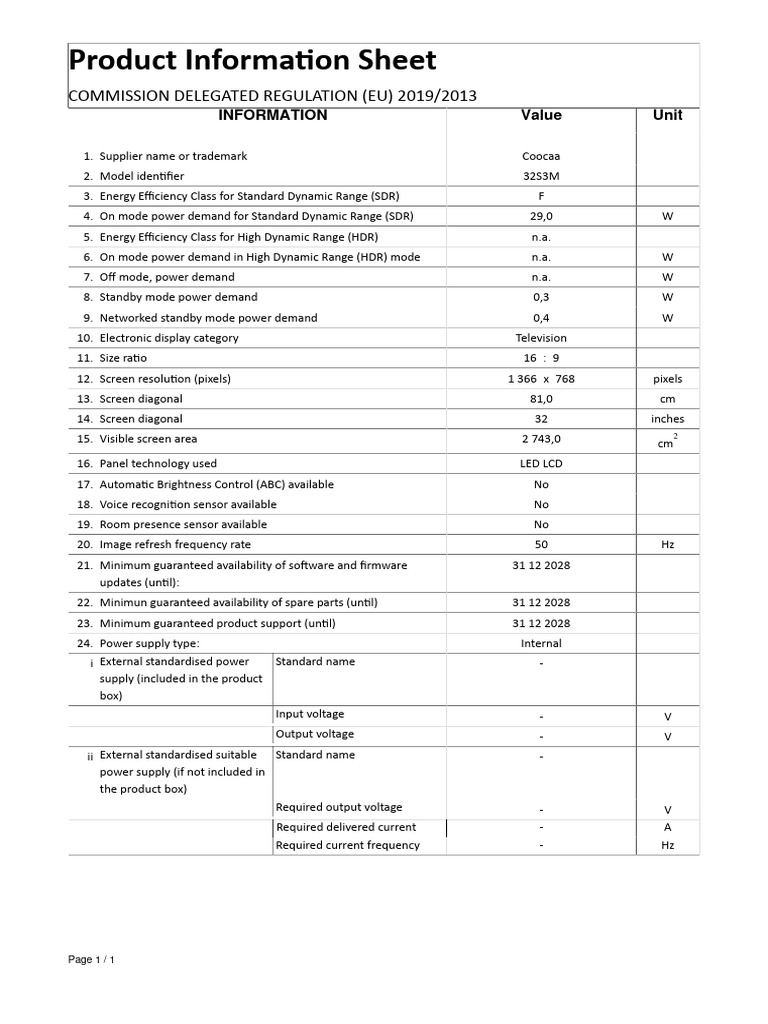 32S3M Fiche 405813 EN | PDF | Power Supply | Electricity