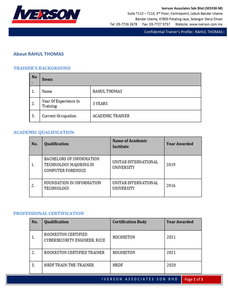 RAHUL THOMAS_excel_intermediate_iverson | PDF | Cloud Computing | Computing