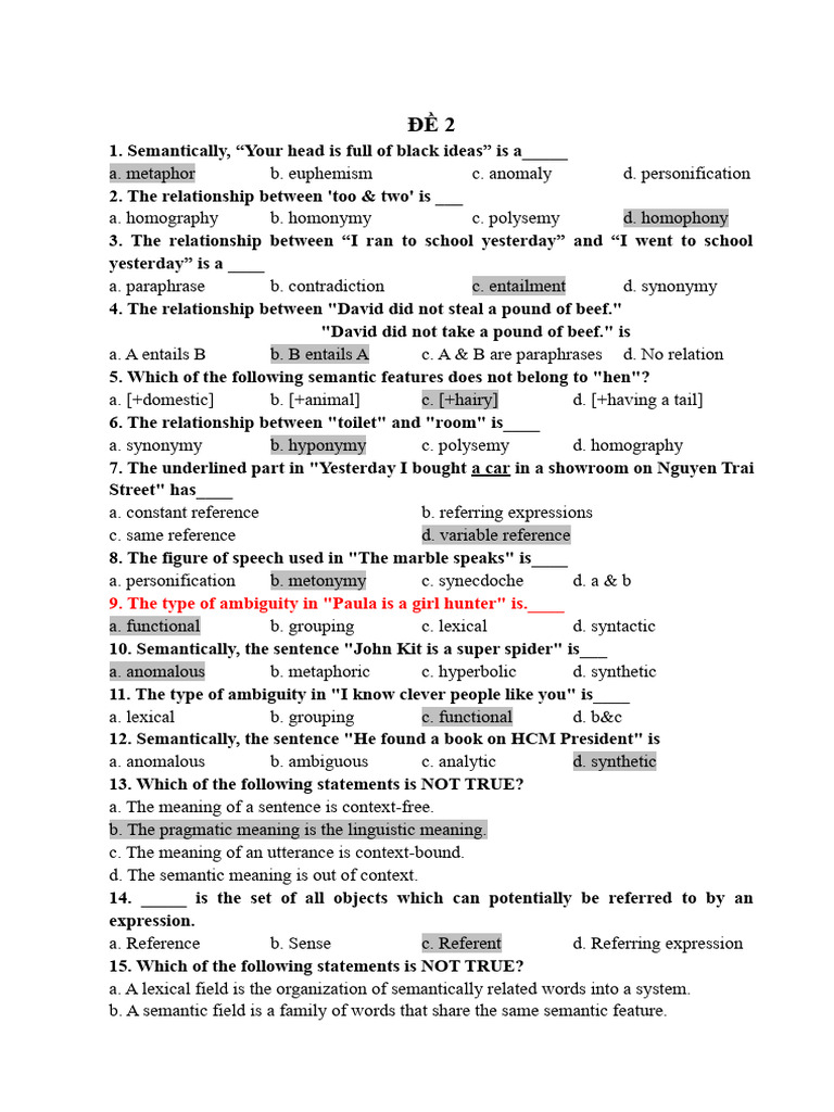 дђб ѓ Semantics Pdf