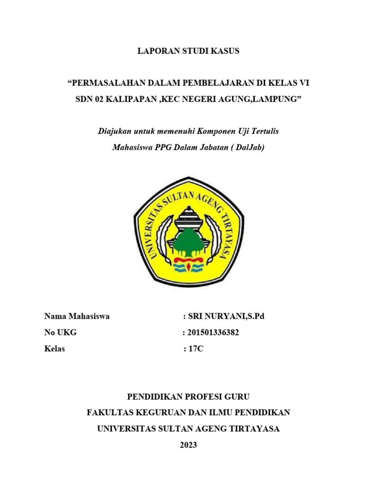 Laporan Studi Kasus | PDF