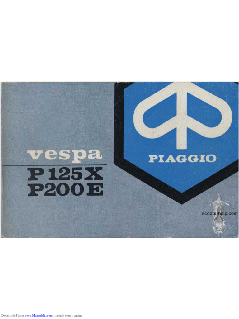 Vespa p125x | PDF