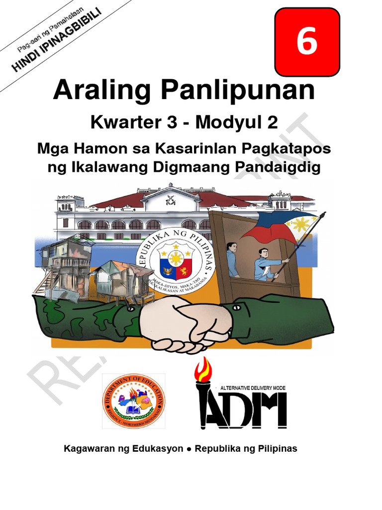 AP6 Q3 Mod2 MgaHamonSaKasarinlanPagkataposNgIkalawangDigmaangPandaigdig ...