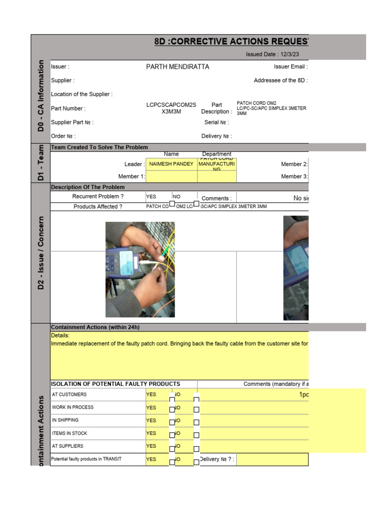 8d-Report Doc. No.517 | PDF