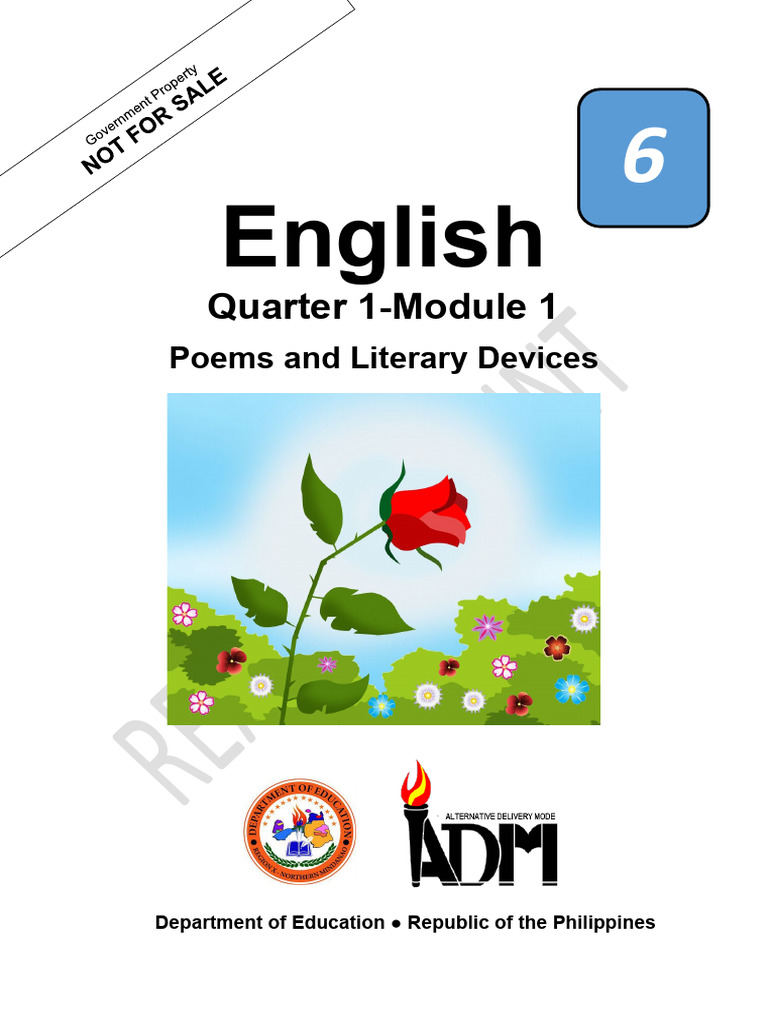 Eng6 Q1 Mod1 PoemsAndLiteraryDevices v5 | PDF