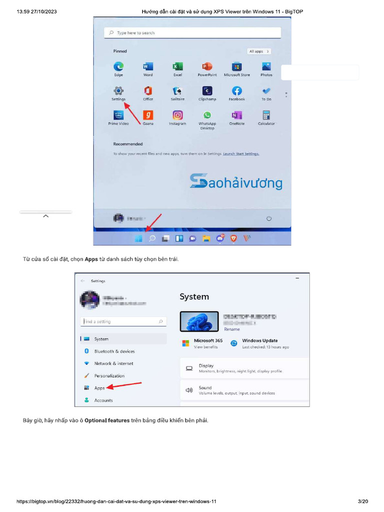 Hướng dẫn cài phần mềm XPS Viewer trên win11 | PDF