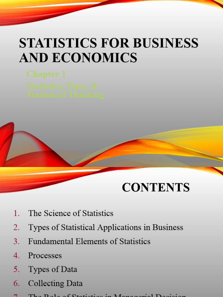 1 Data and Statistics | PDF