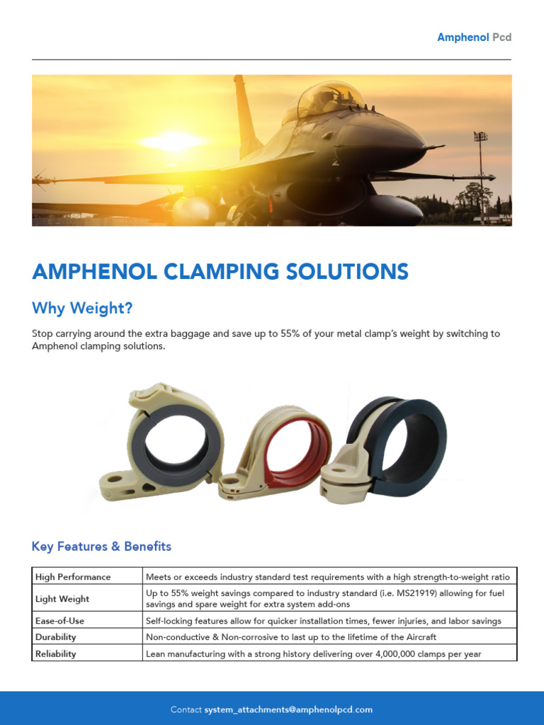 Amphenol Military Clamps | PDF