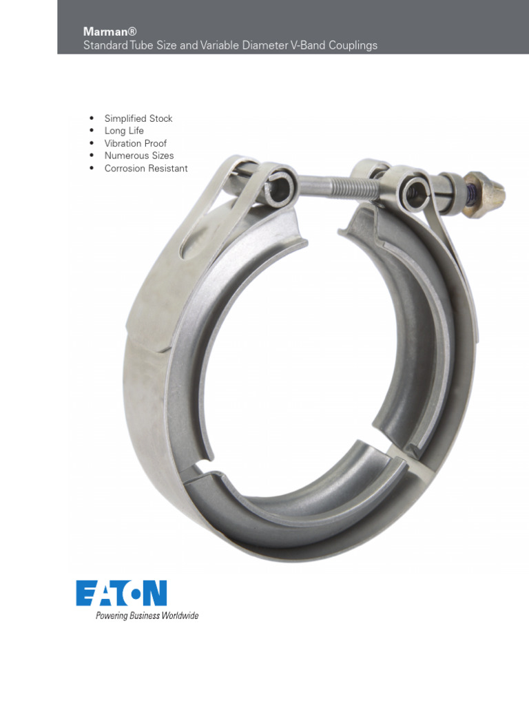 TF100-32C - STD Tube SZ and Variable Dia V-Band Coup | PDF | Pipe (Fluid Conveyance) | Bending
