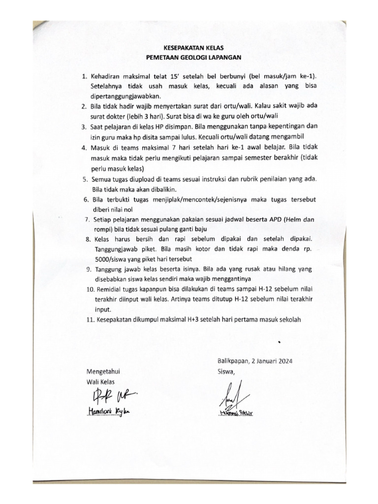Kesepakatan Kelas 3 Pdf