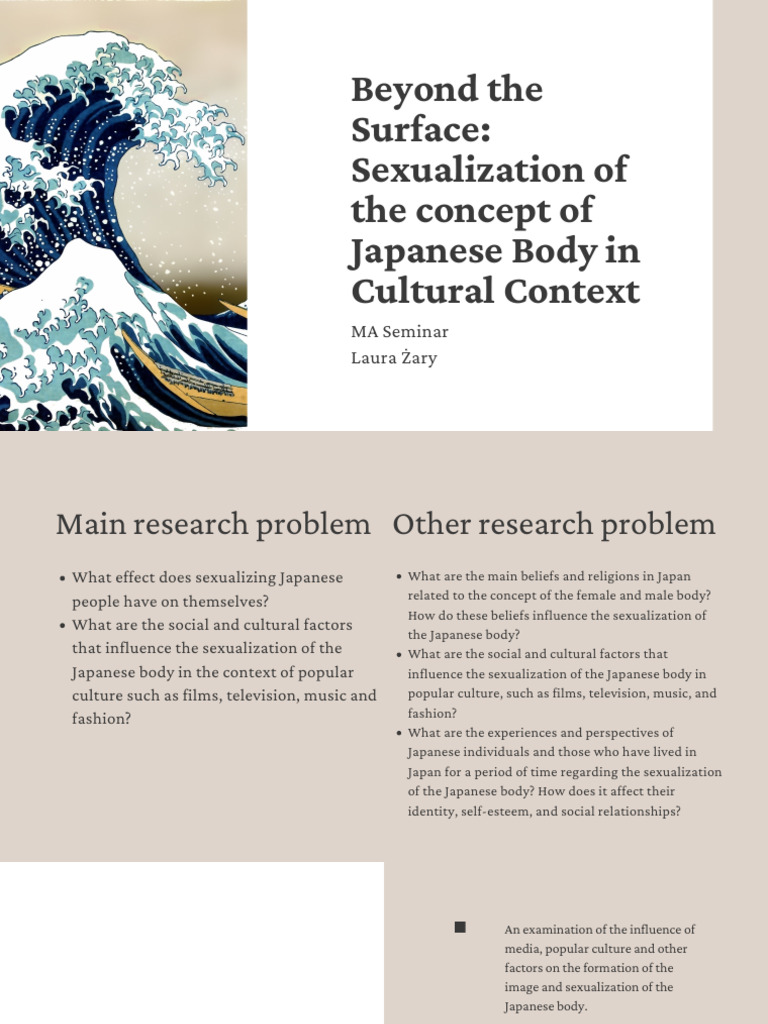 Beyond The Surface Sexualization of The Concept of Japanese Body in ...