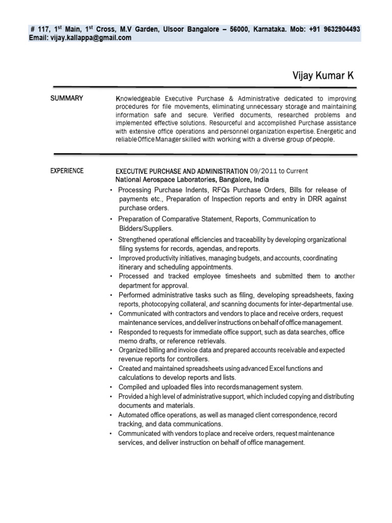 VIjay CV | PDF