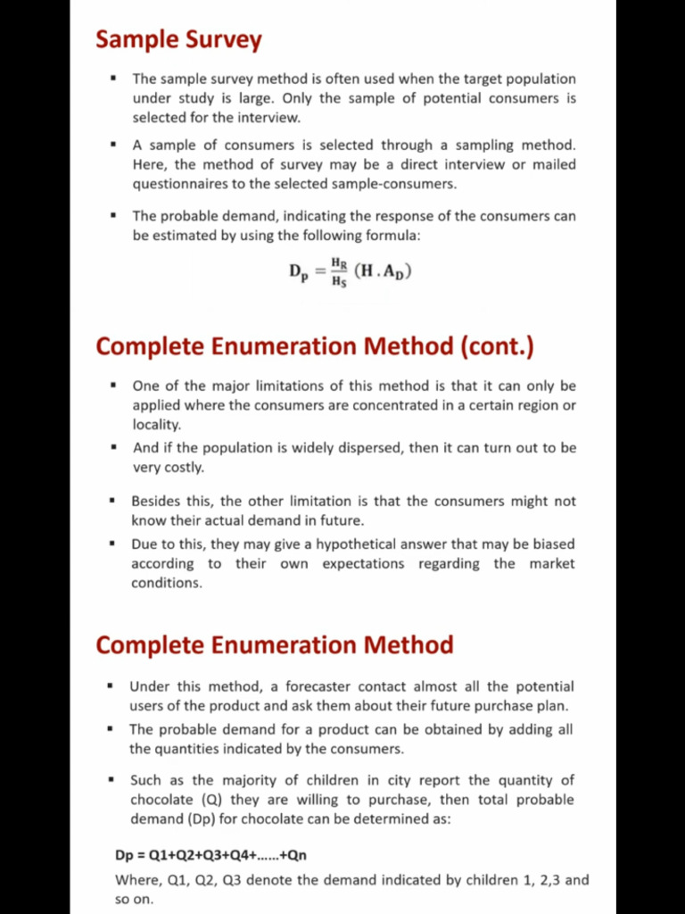 Consumer survey method | PDF