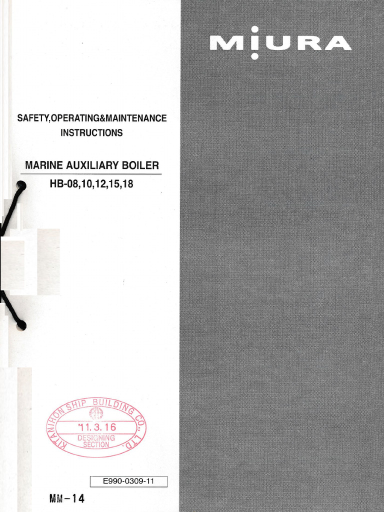 Mm-14 Inst. Book For Aux. Boiler & Exh. Gas Economizer | PDF ... Mm-14 Inst. Book For Aux. Boiler & Exh. Gas Economizer | PDF ...
