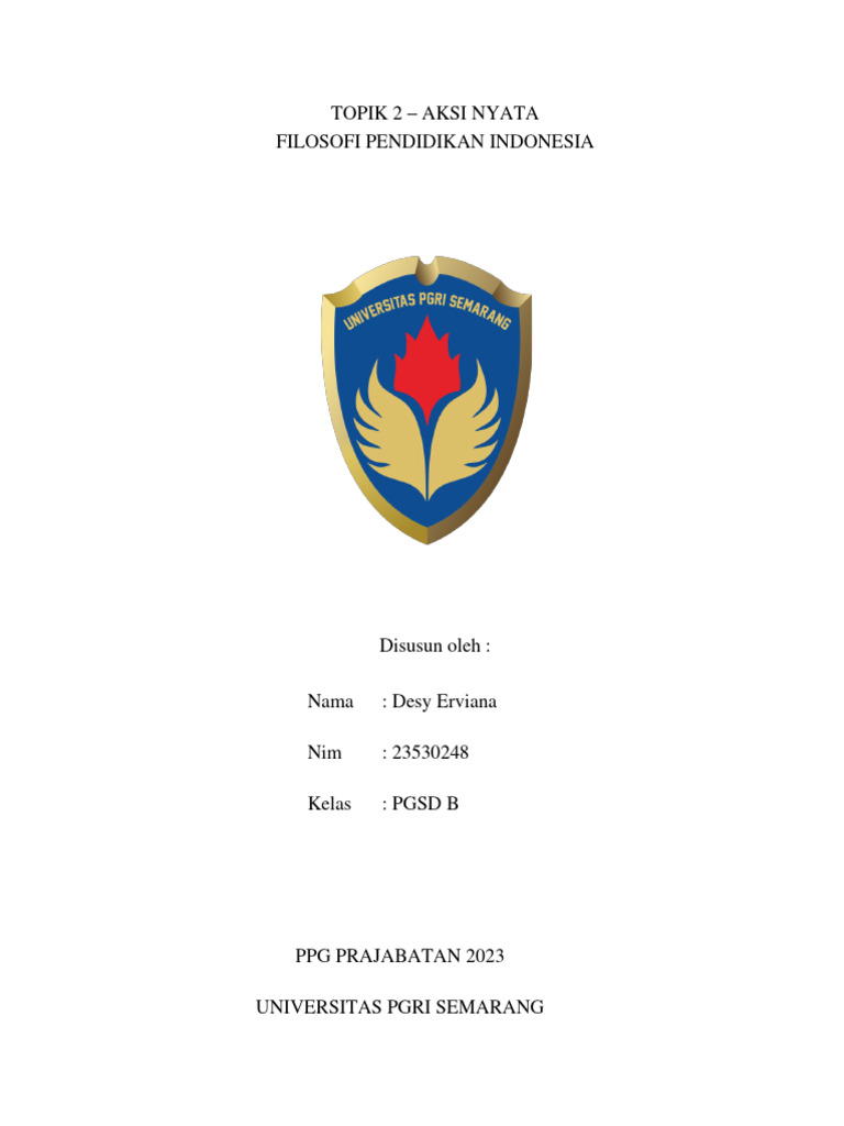 Aksi Nyata 23530248 Desy Erviana Filosofi Pendidikan Indonesia Pdf