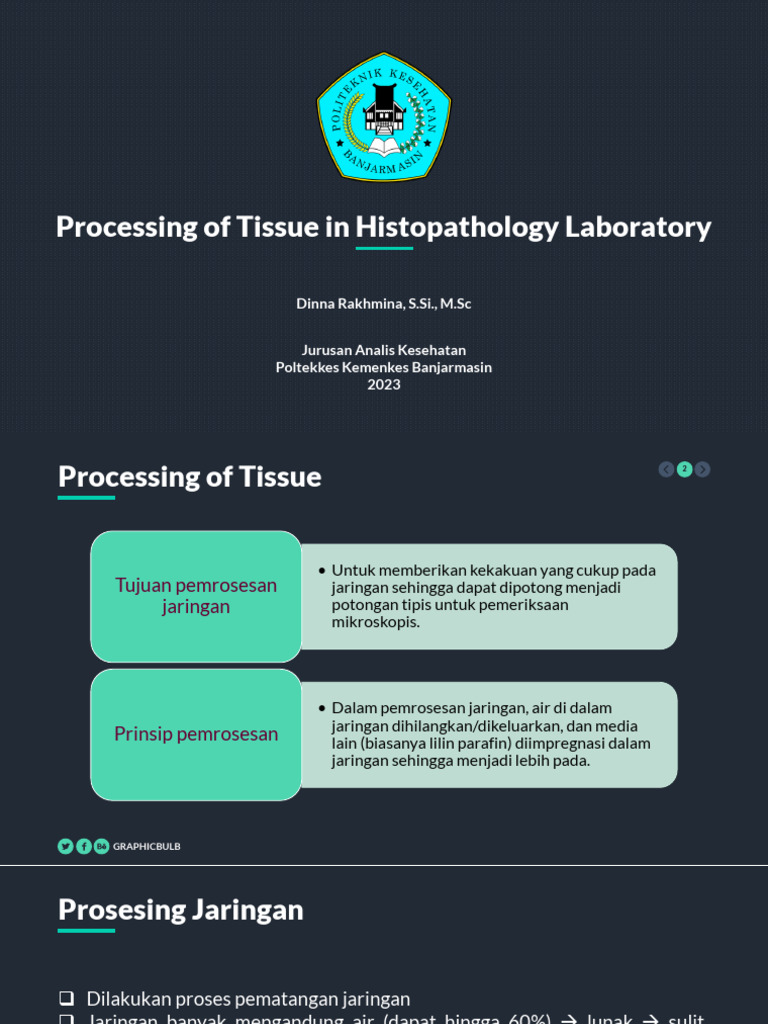 Processing Of Tissue In Histopathology Laboratory Pdf