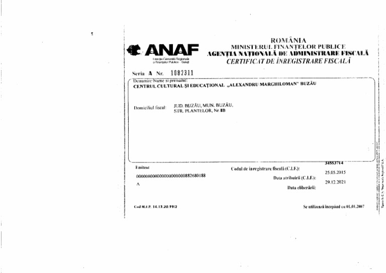 ANAF | PDF