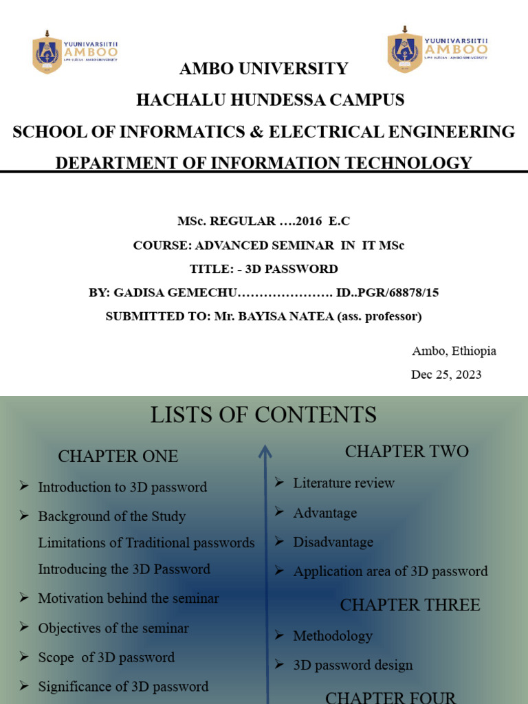 3d Password | PDF | Password | Authentication