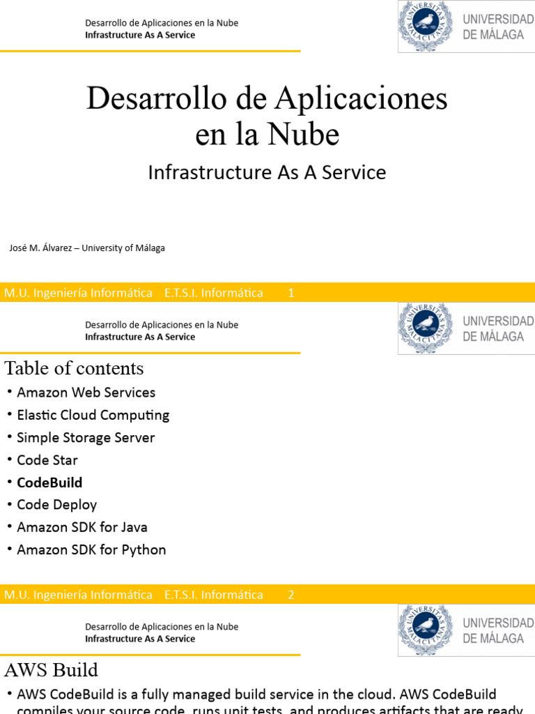 Desarrollo Aplicaciones Nube CodeBuild | PDF | Amazon Web Services | Cloud Computing