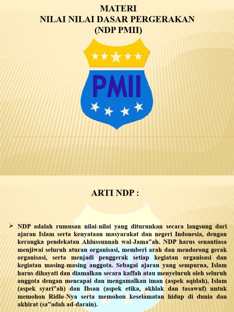 Ppt Ndp Pmii | PDF