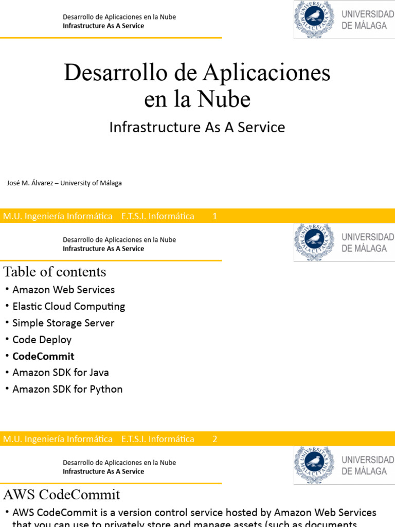 Desarrollo Aplicaciones Nube CodeCommit | PDF | Cloud Computing ...