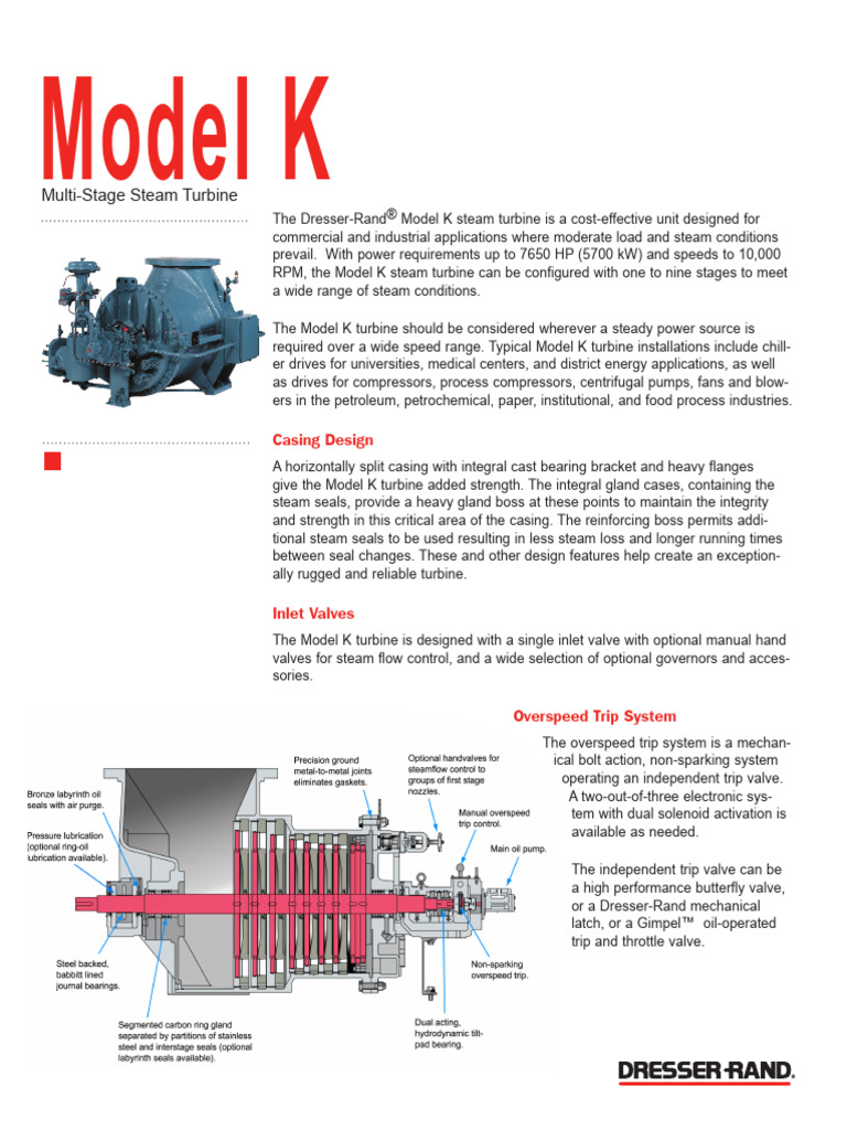 Multi Stage Steam Turbine 134657 | PDF | Valve | Turbine