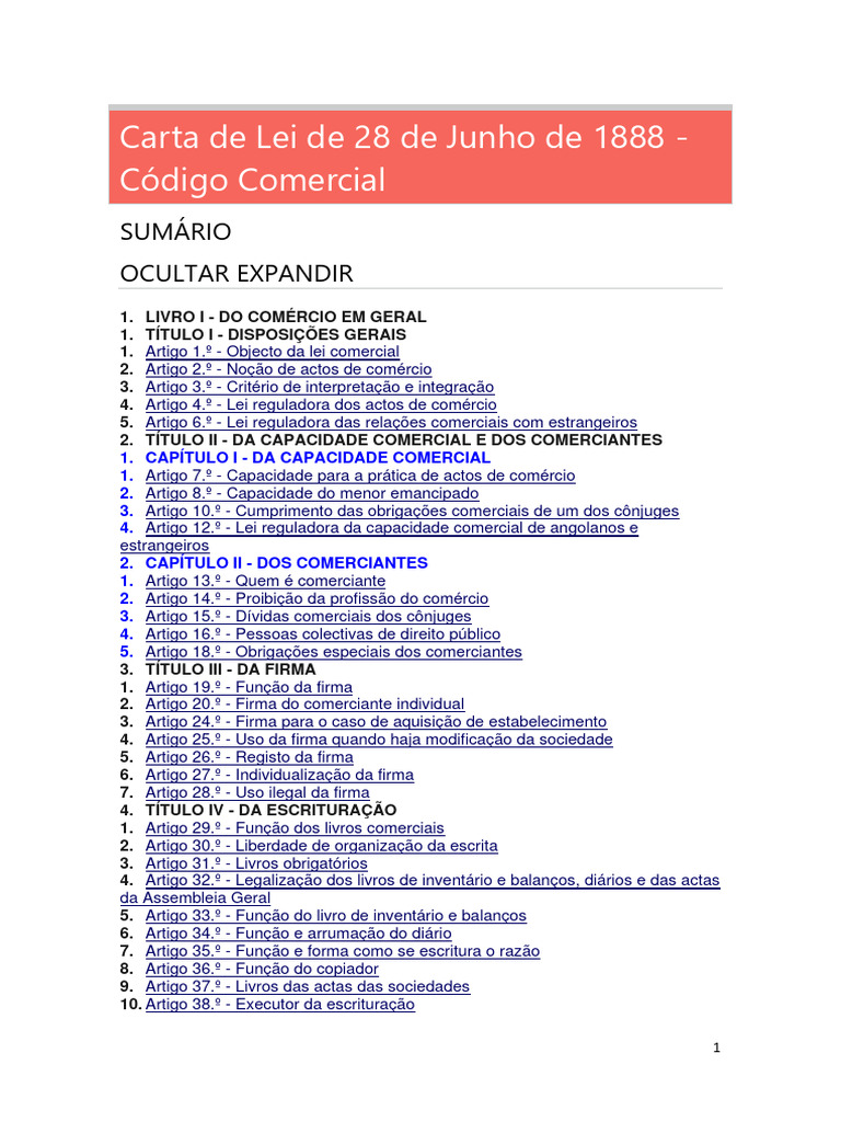 CODIGO COMERCIAL ANGOLANO | PDF
