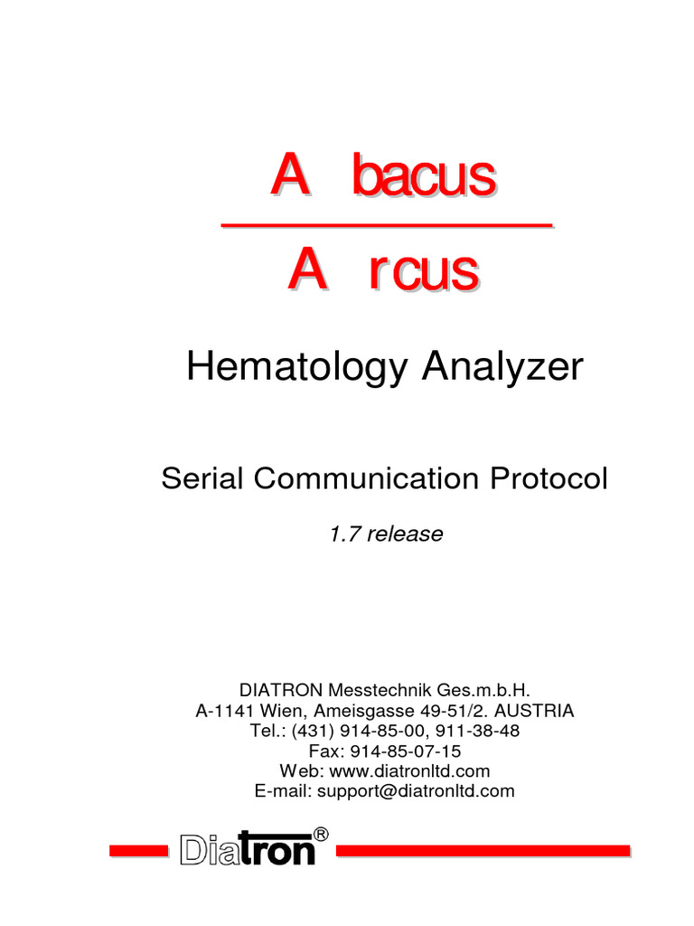 Abacus Serial Protocol | PDF | Computing | Computer Data