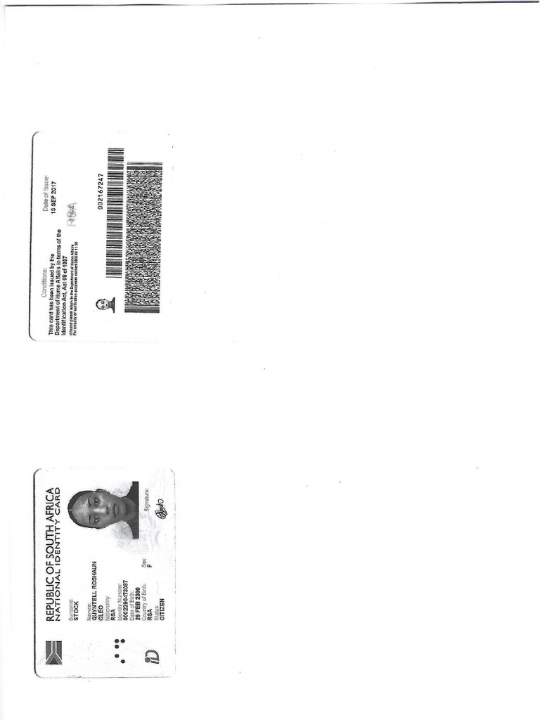 Matric Certificate & ID | PDF