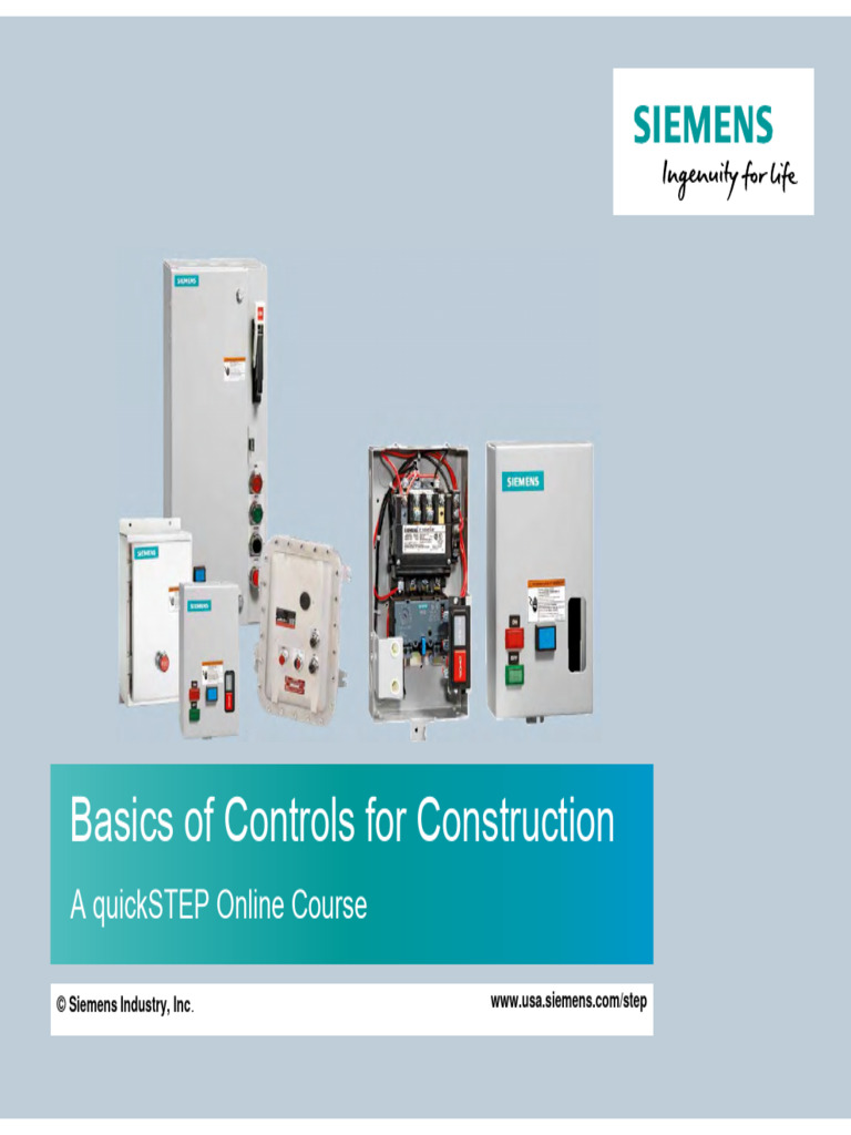 Basics of Controls For Construction | PDF | Relay | Switch