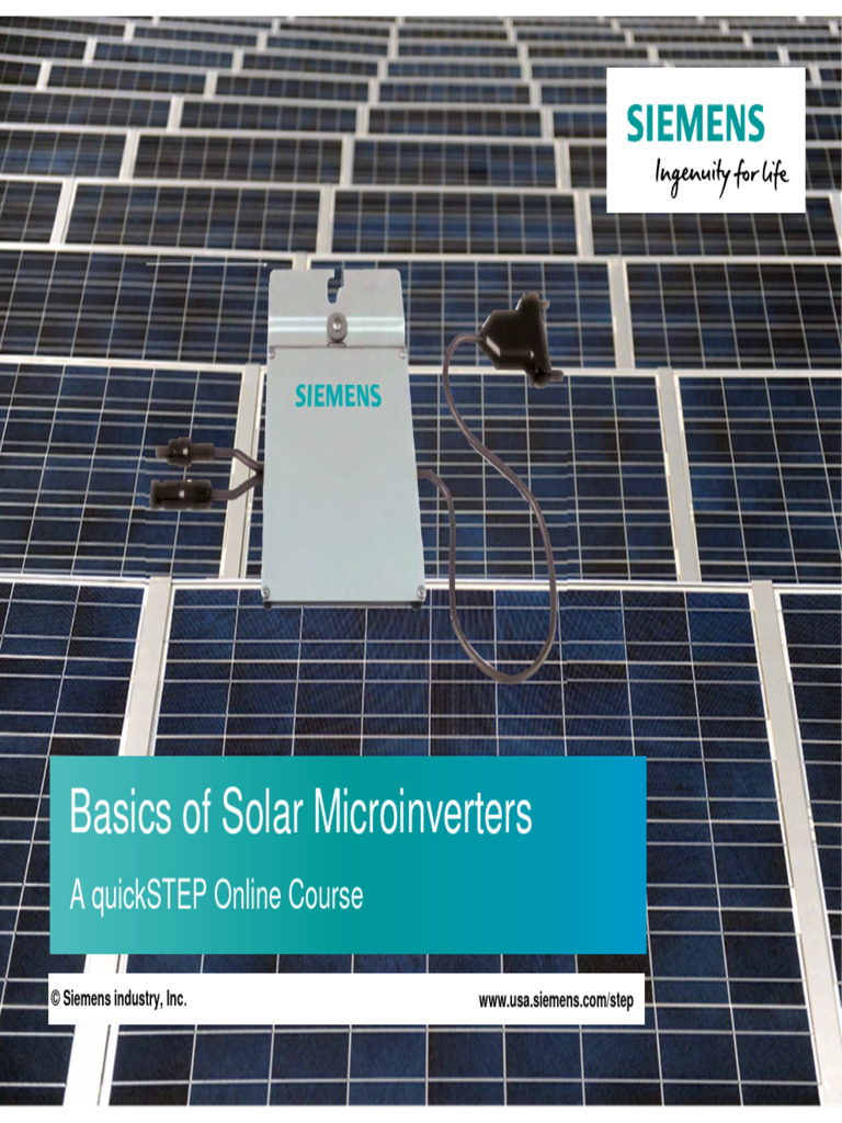 Basics of Solar Microinverters | PDF | Science & Mathematics | Computers