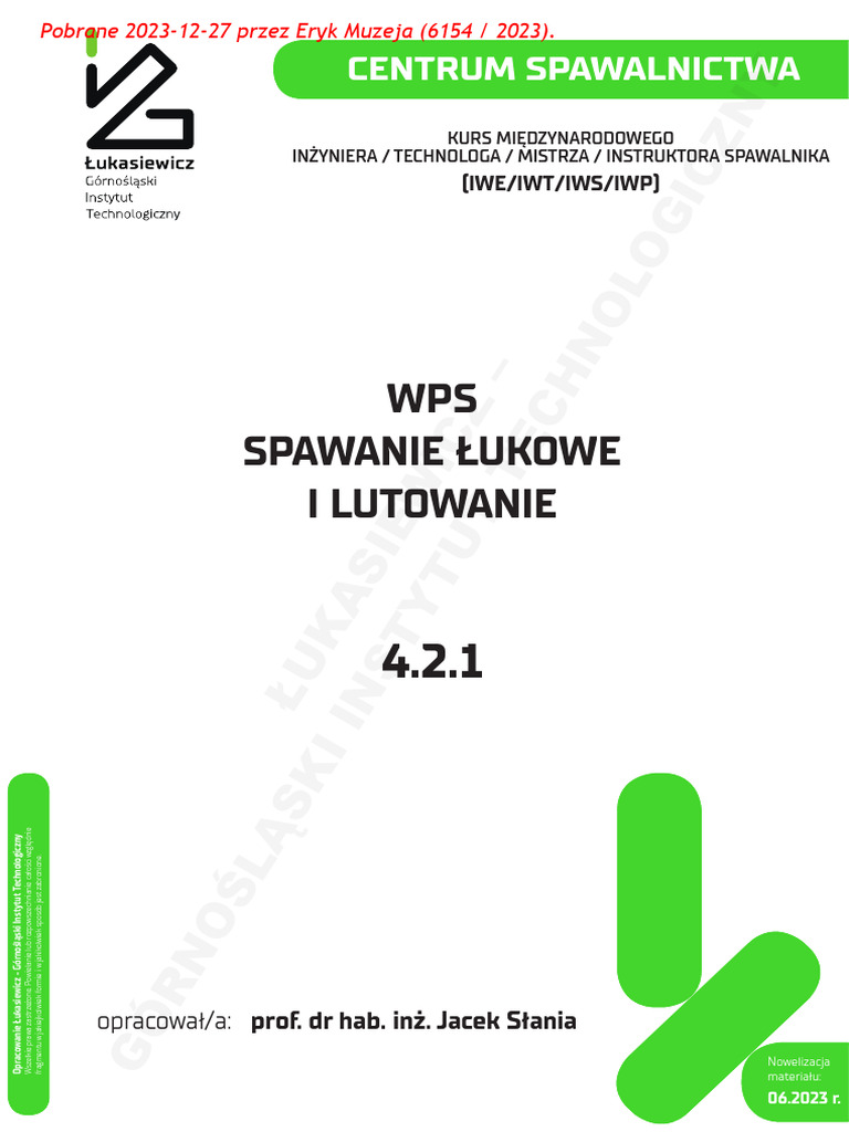 Iwe - Iwp-4 - 2 - 1 - 2023 | PDF
