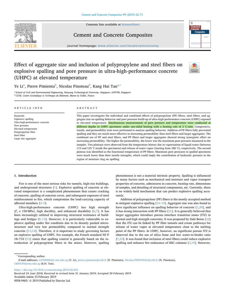 Cement and Concrete Composites: Sciencedirect | PDF | Concrete ...