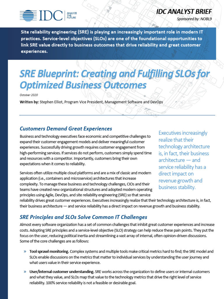 SRE Blueprint: Mastering SLOs for Success | PDF