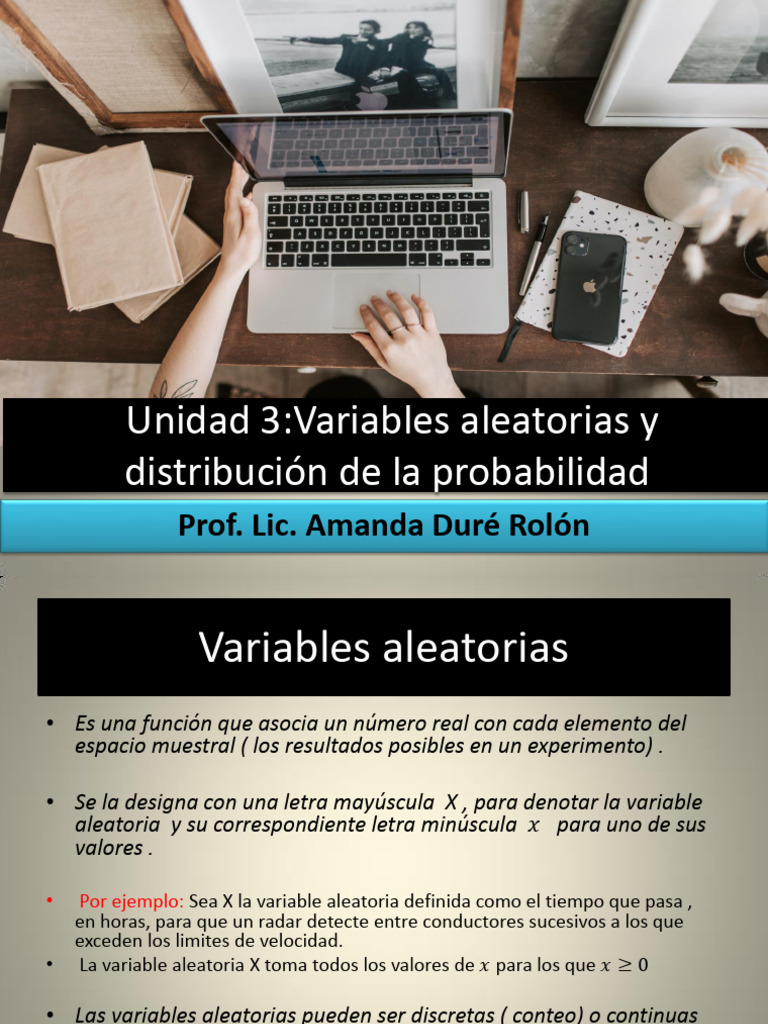 PPT1 Unidad 3 Variables Aleatorias y Distribuciones de Probabilidad | PDF | Variable aleatoria ...