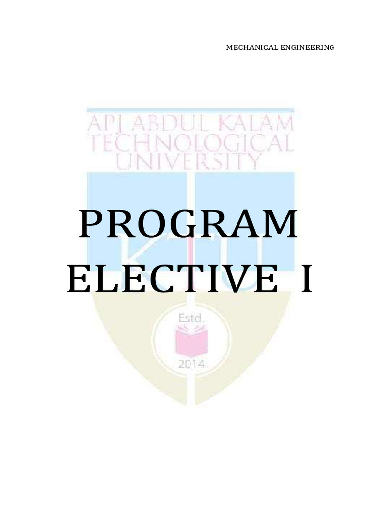 FRM Syllabus S1 M Tech | PDF