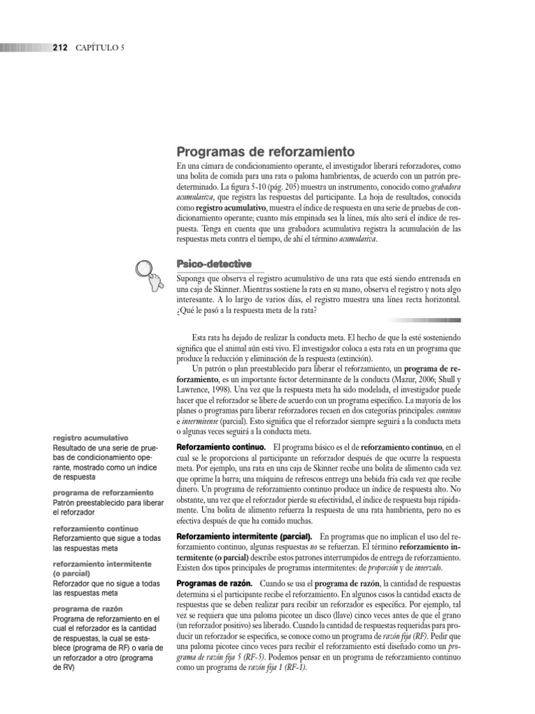 Programas de Reforzamiento | PDF